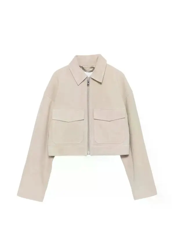 ANINE BING Christian Pocket Zip Jacket - Neutrals