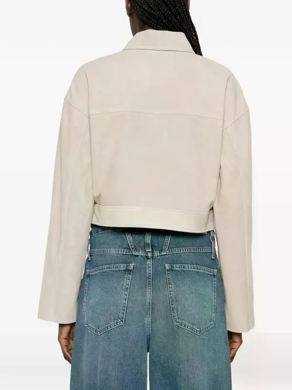 ANINE BING Christian Pocket Zip Jacket - Neutrals