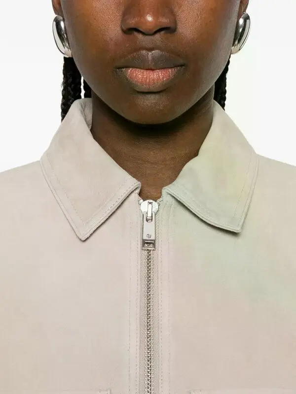 ANINE BING Christian Pocket Zip Jacket - Neutrals