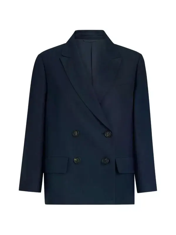Brunello Cucinelli Double-breasted Blazer With Monili Detail