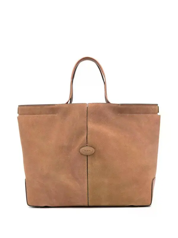 TOD'S Panelled Tote Bag - Brown