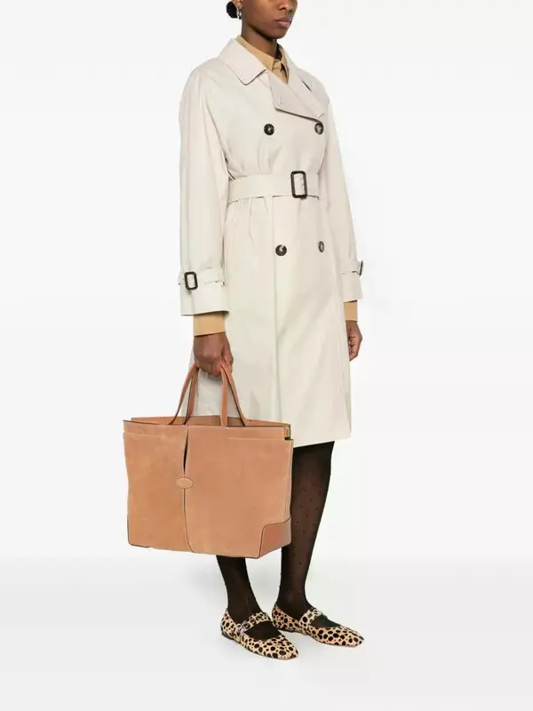 TOD'S Panelled Tote Bag - Brown
