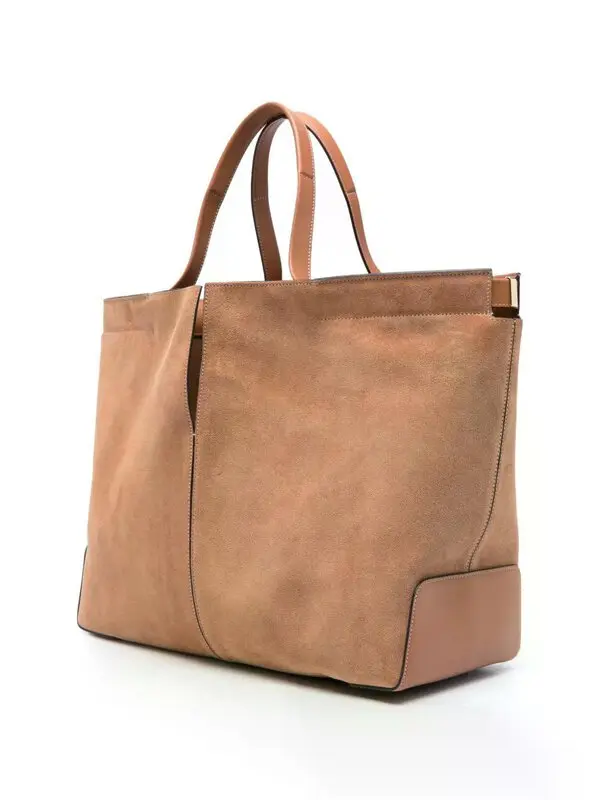 TOD'S Panelled Tote Bag - Brown
