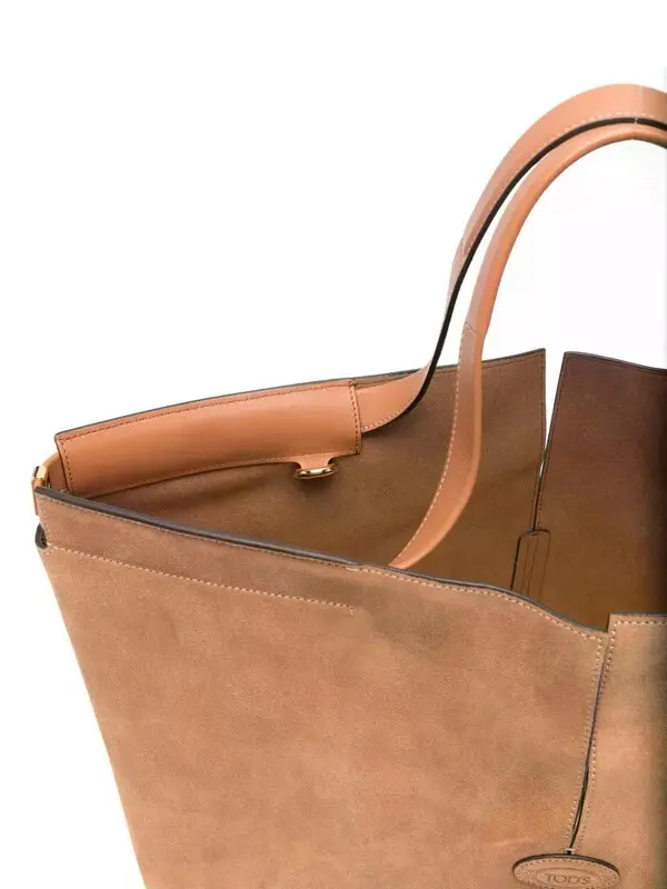 TOD'S Panelled Tote Bag - Brown