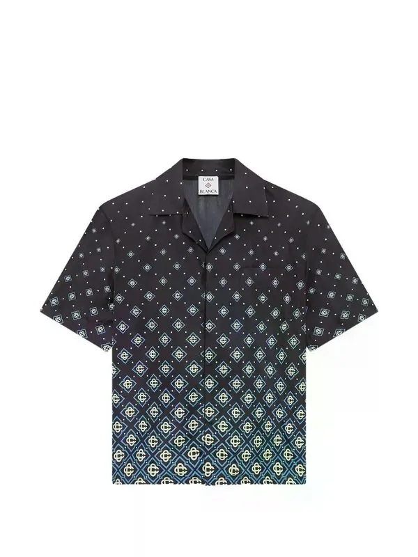 Casablanca Monogram Printed Shirt - Black