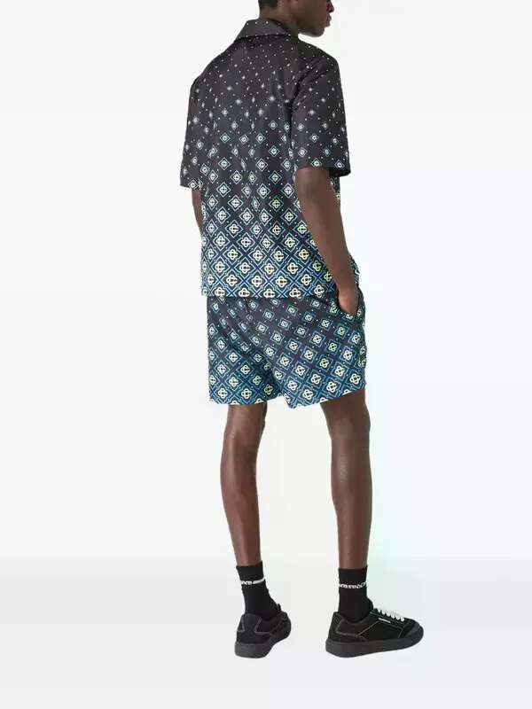 Casablanca Monogram Printed Shirt - Black