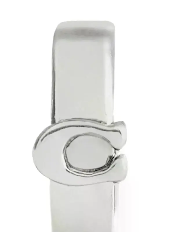 COACH Logo Huggie Earrings
