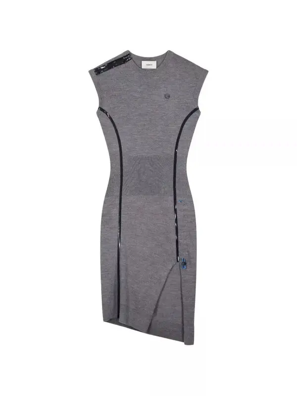 Coperni Side-gathering Cap-sleeve Mini Dress