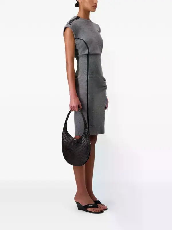 Coperni Side-gathering Cap-sleeve Mini Dress