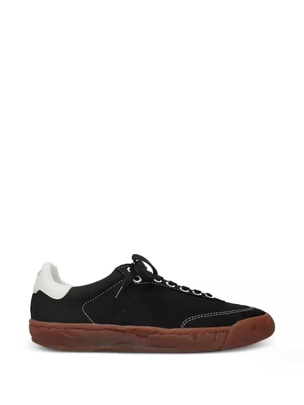Mihara Yasuhiro Contrast Stitching Leather Sneakers