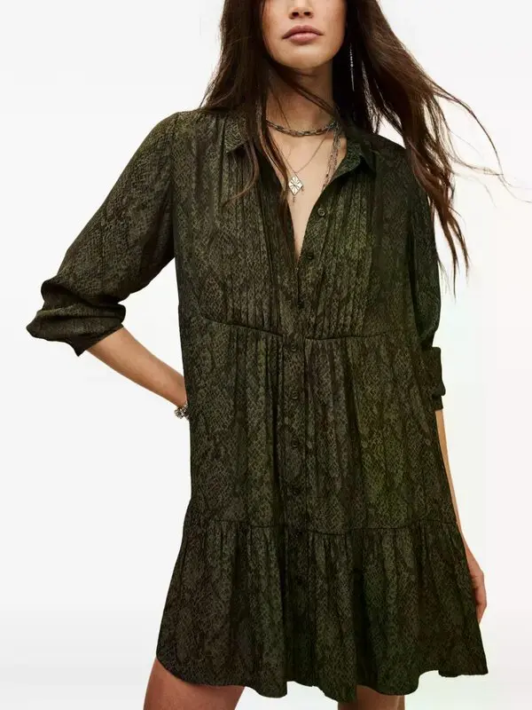 Ba&sh Rosyna Snake-pattern Mini Dress