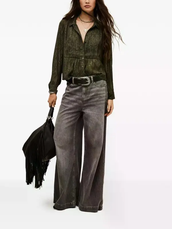 Ba&sh Riata Animal-pattern Shirt