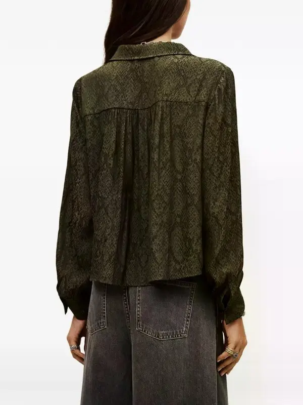 Ba&sh Riata Animal-pattern Shirt