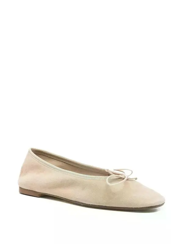 AeydĒ Tie-detail Ballet Flats - Neutrals