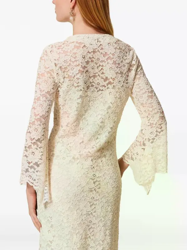 TWINSET Laced Flared Midi Dress
