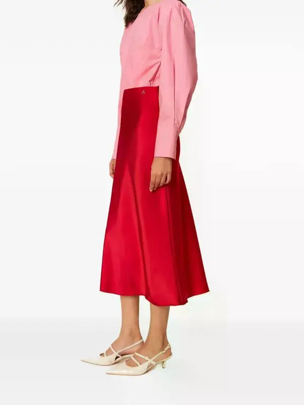 TWINSET A-line Satin Skirt