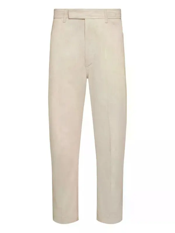 Thom Browne Corduroy-texture Tapered Chino Trousers - Neutrals