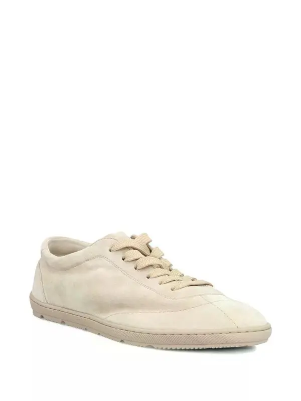 Brunello Cucinelli Suede Lace-up Sneakers - Neutrals