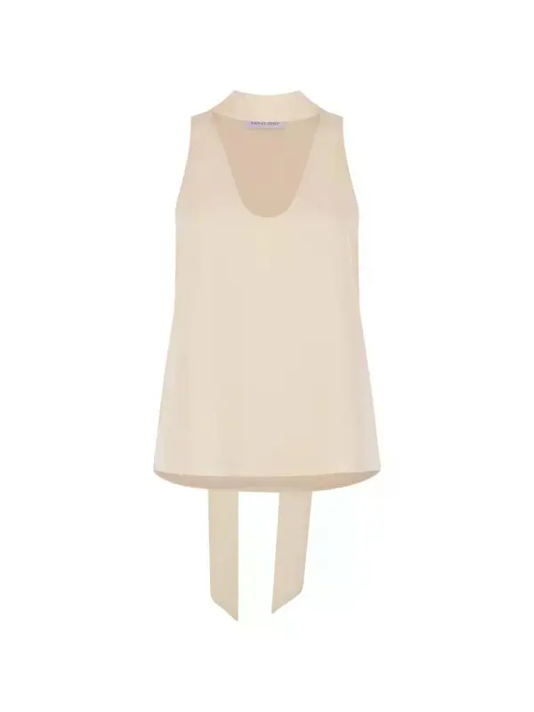Raquel Diniz Tie-neck Sleeveless Blouse
