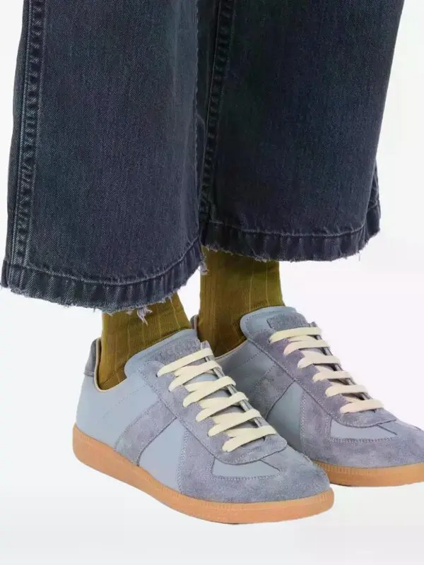 MAISON MARGIELA Suede Low-top Sneakers - Grey