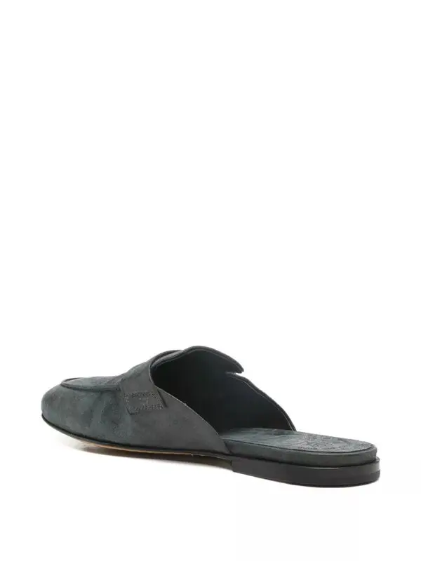 Officine Creative Blair Loafer Flat Mules - Grey