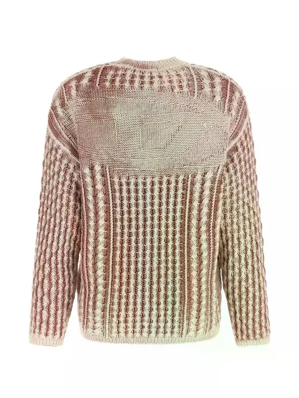 DIESEL® K-moise Striped Knitted Crew Neck Sweater
