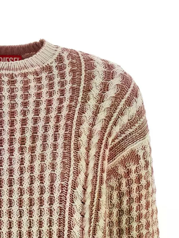 DIESEL® K-moise Striped Knitted Crew Neck Sweater