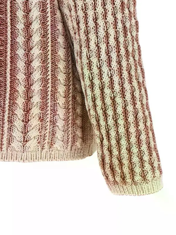 DIESEL® K-moise Striped Knitted Crew Neck Sweater