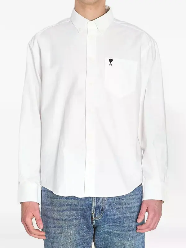 AMI Paris De Coeur Button-down Pocket Shirt