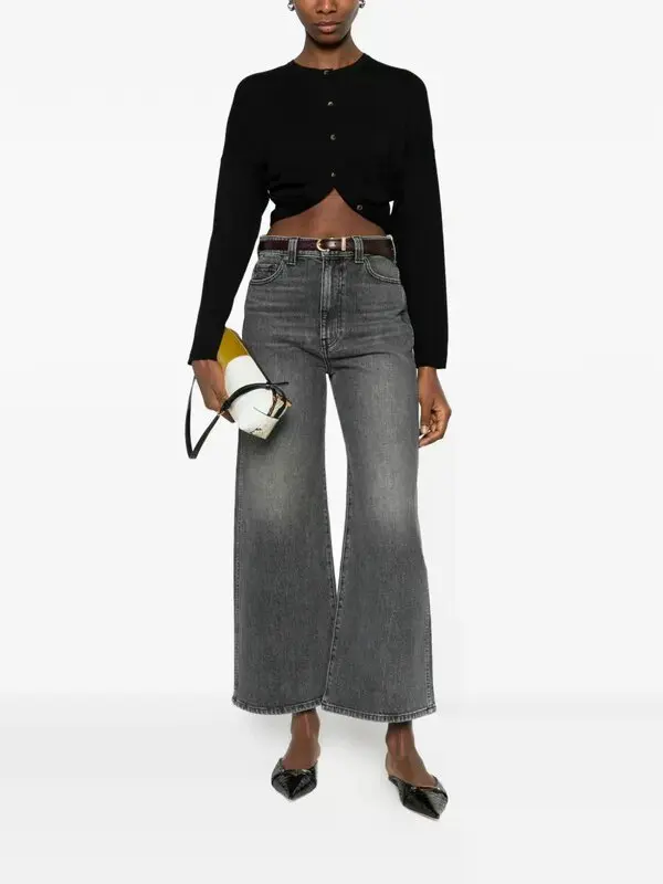 Khaite Delina Wide-leg Jeans - Grey