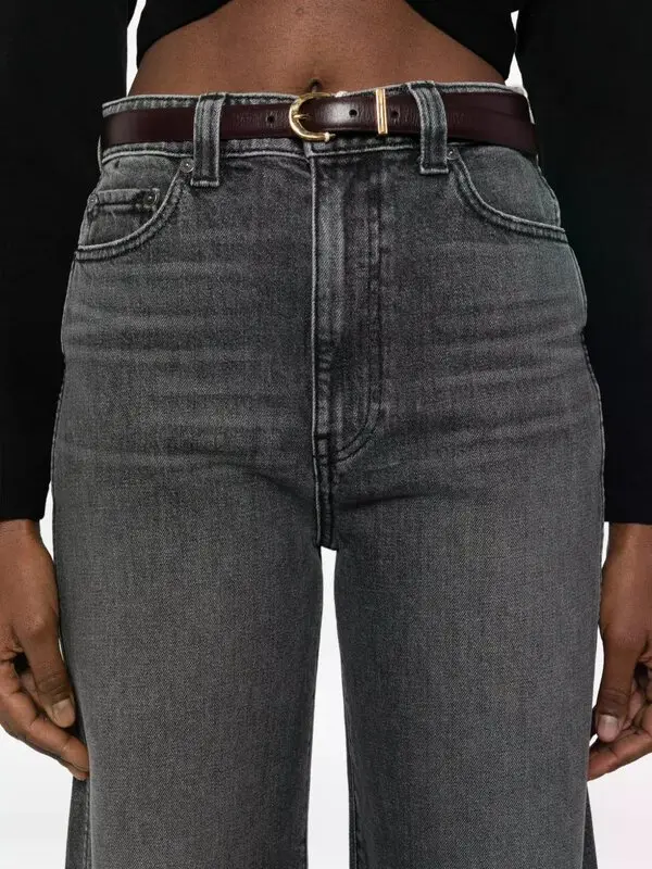 Khaite Delina Wide-leg Jeans - Grey