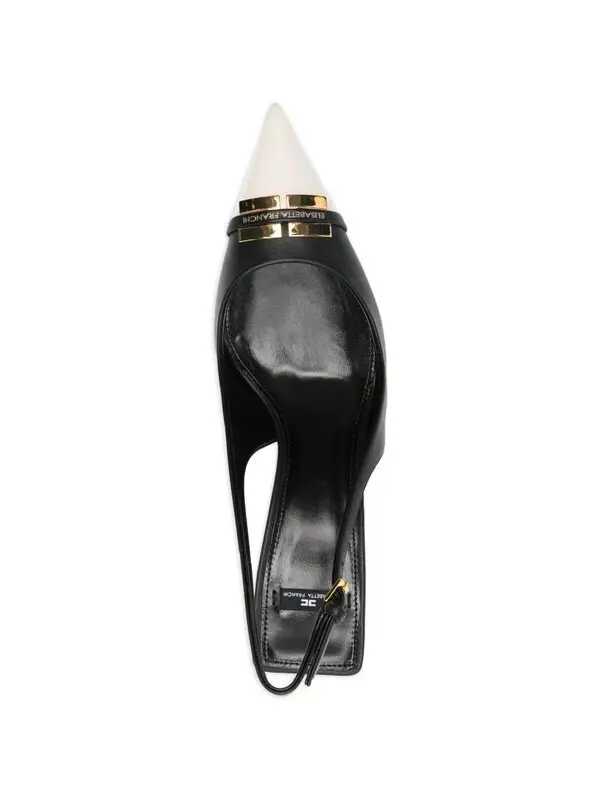 Elisabetta Franchi Two-tone Leather Slingbacks