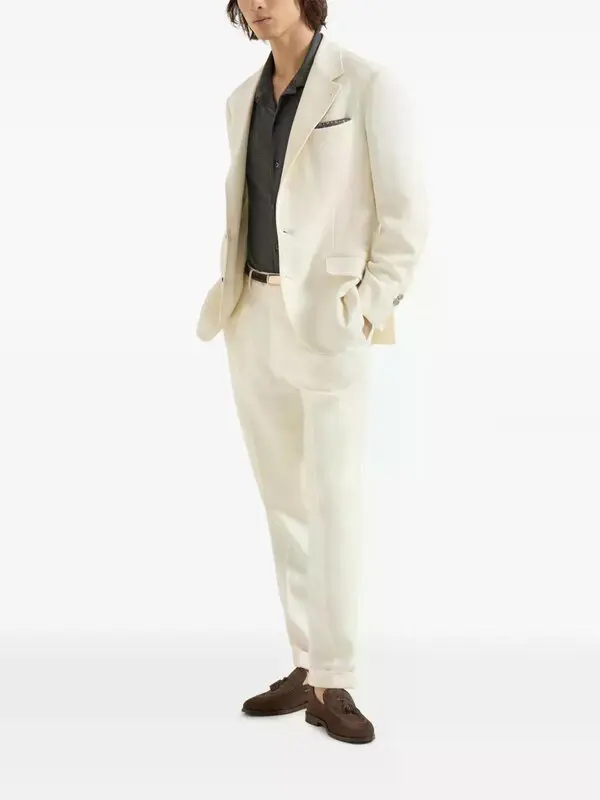 Brunello Cucinelli Single-breasted Blazer - Neutrals