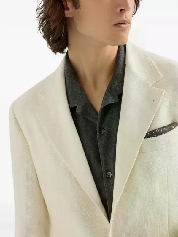 Brunello Cucinelli Single-breasted Blazer - Neutrals