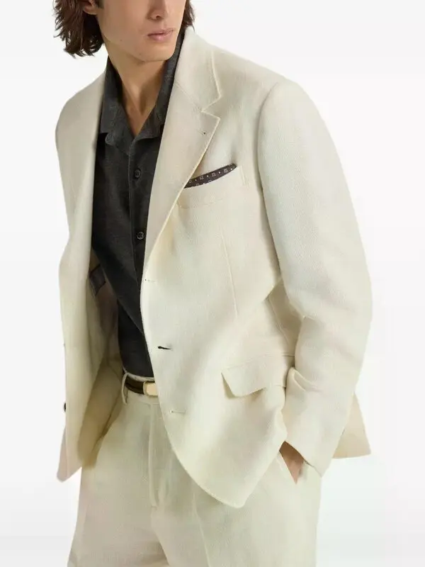 Brunello Cucinelli Single-breasted Blazer - Neutrals