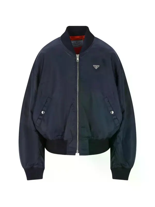 Prada Logo-plaque Bomber Jacket