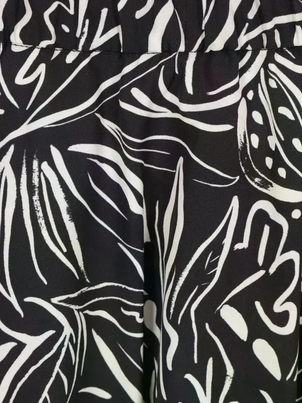 Aspesi Floral-print Midi Skirt - Black