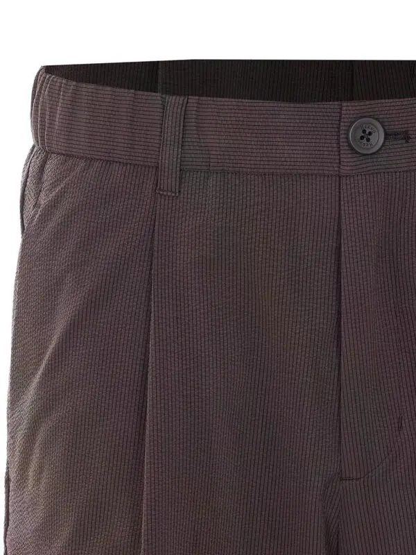 Herno Pleated Shorts - Brown