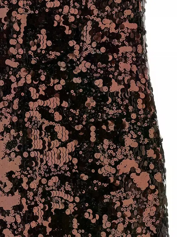 GANNI Sequined Bow Midi Dress