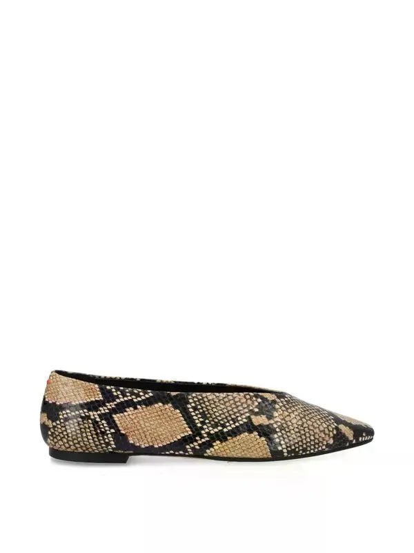 AeydĒ Animal-print Ballet Flats - Brown