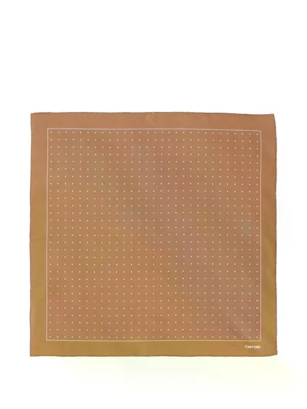 TOM FORD Polka-dot Scarf - Brown