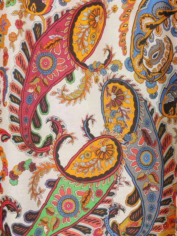 Etro Paisley Ruffle Blouse