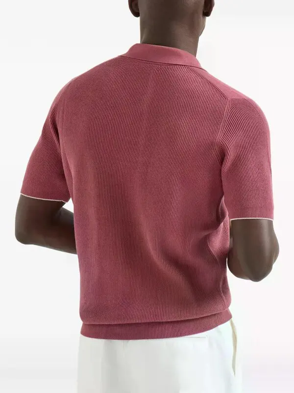 Brunello Cucinelli Ribbed T-shirt - Red