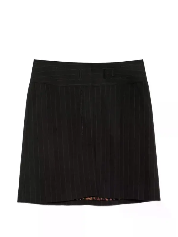 Dolce & Gabbana Pinstripe Wool Mini Skirt