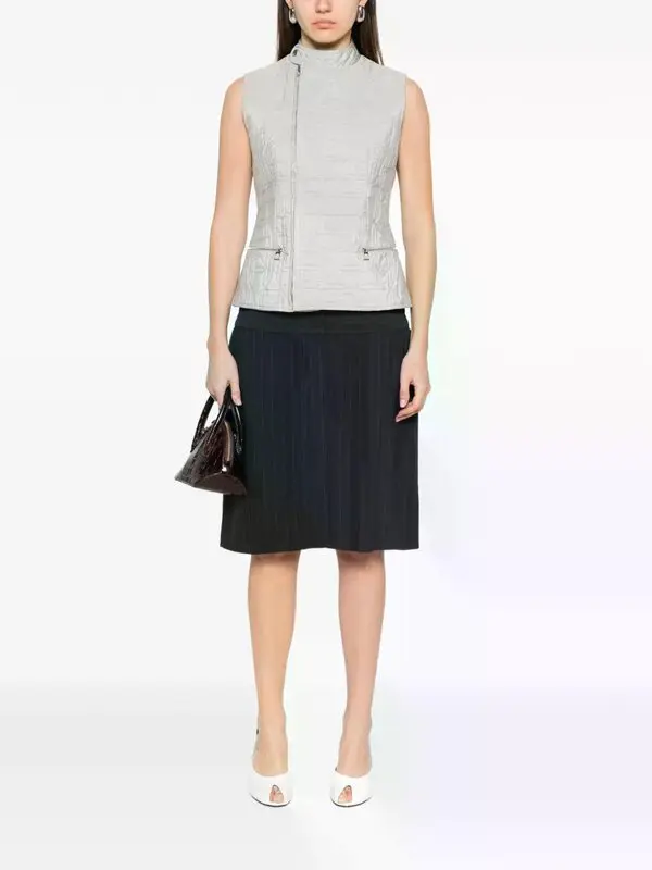 Dolce & Gabbana Pinstripe Wool Mini Skirt