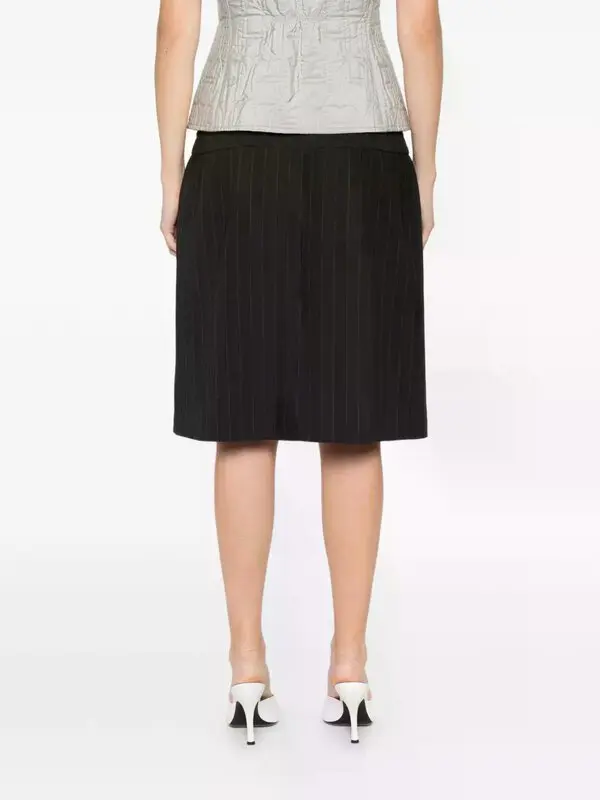 Dolce & Gabbana Pinstripe Wool Mini Skirt