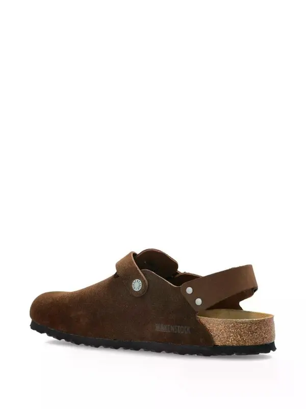 BIRKENSTOCK Buckle Suede Mules