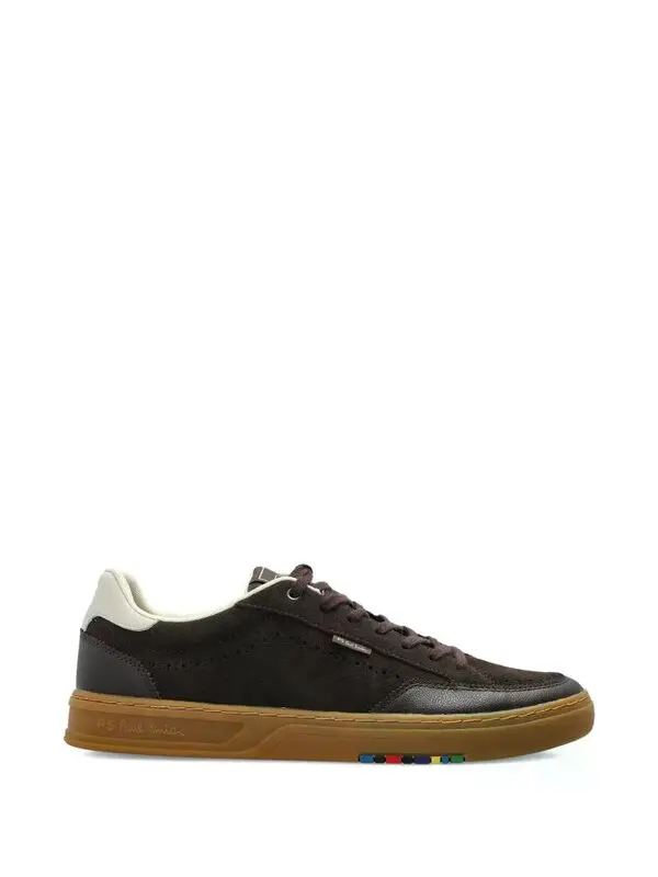 Paul Smith Perforated Lace-up Sneakers - Brown