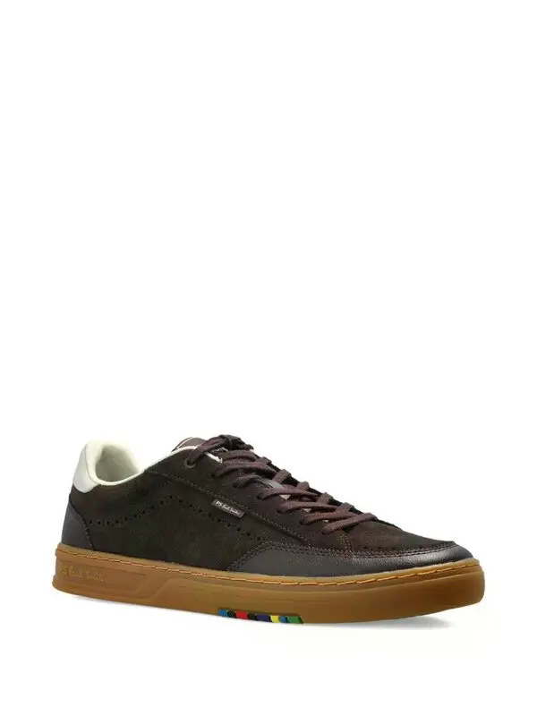 Paul Smith Perforated Lace-up Sneakers - Brown
