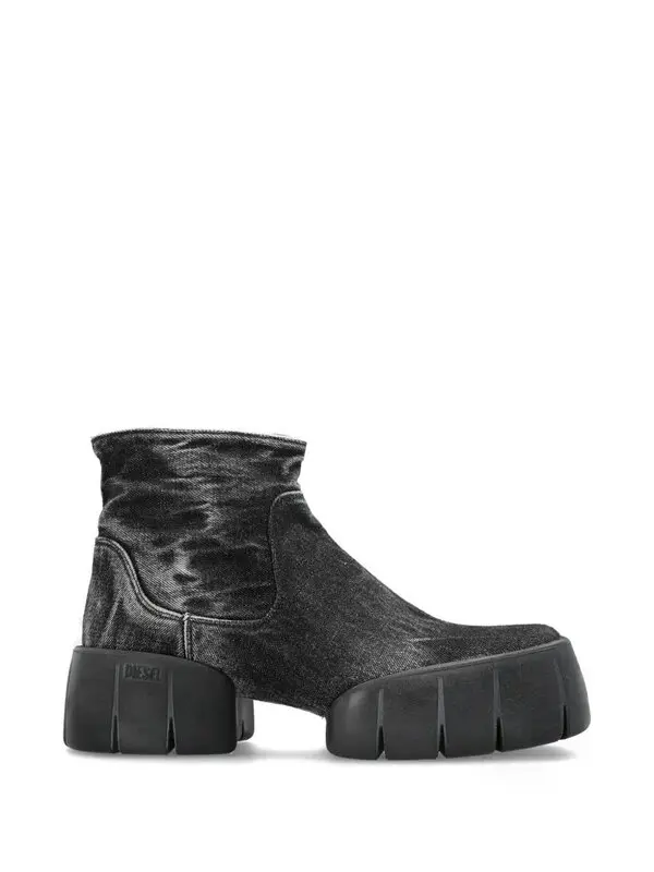 DIESEL® D-tex Platform Ankle Boots
